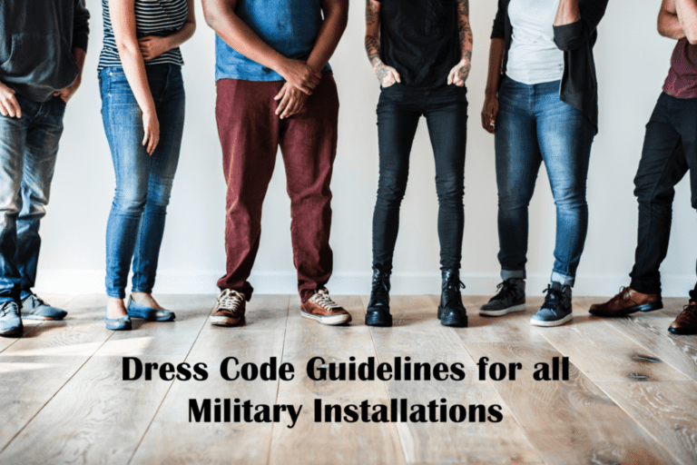 Dress Code Guidelines for Military Installations